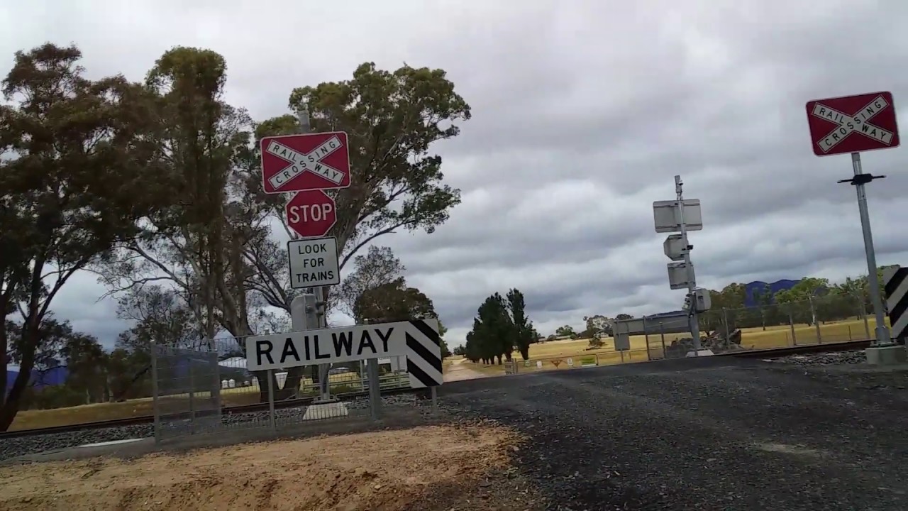 Mathesons Road Level Crossing Boom Gate Upgrade Tour, near Mount Cole ...