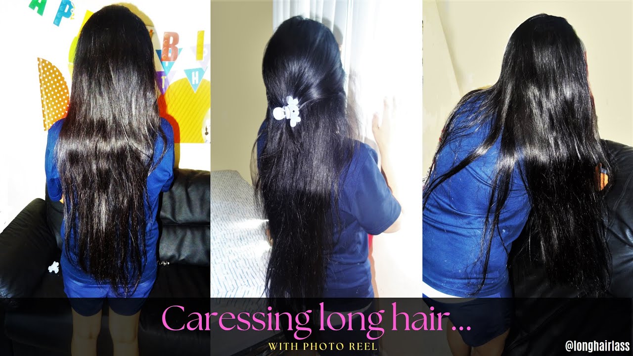 Caressing long, natural hair | Short video & photo reel - YouTube
