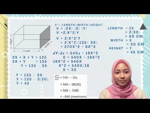 Assignment MAT183 (Calculus 1) | Application of Differentiation: maximum and minimum problems ...