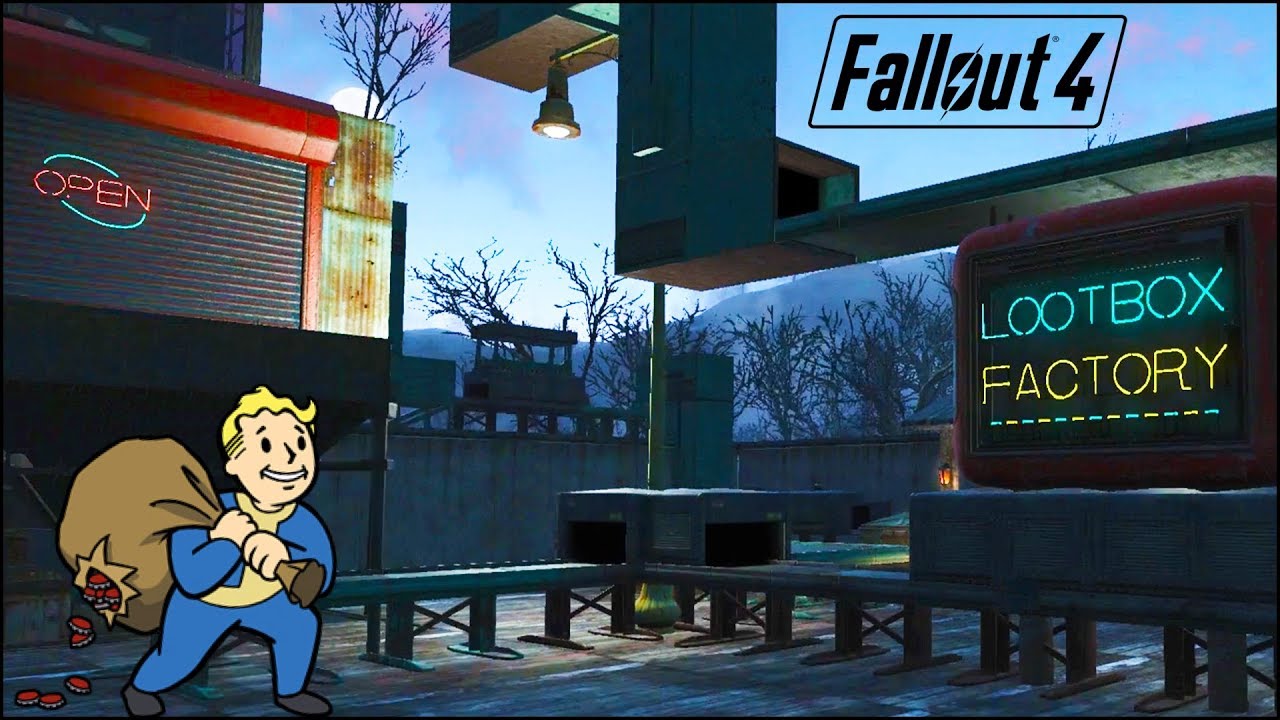 A Fully Automated Lootbox Factory 🛄 Fallout 4 No Mods Shop Class - YouTube