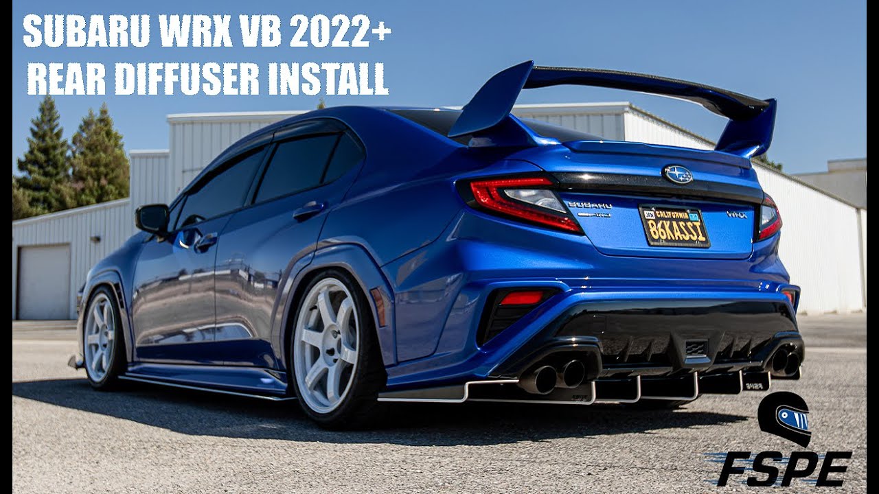HOW TO INSTALL SUBARU WRX VB 2022+ REAR DIFFUSER - FSPE - YouTube