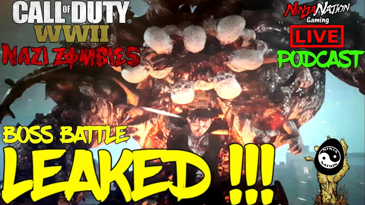 WW2 ZOMBIE BOSS BATTLE LEAKED & COMPLETED !!! | CALL OF DUTY: WW2 ...
