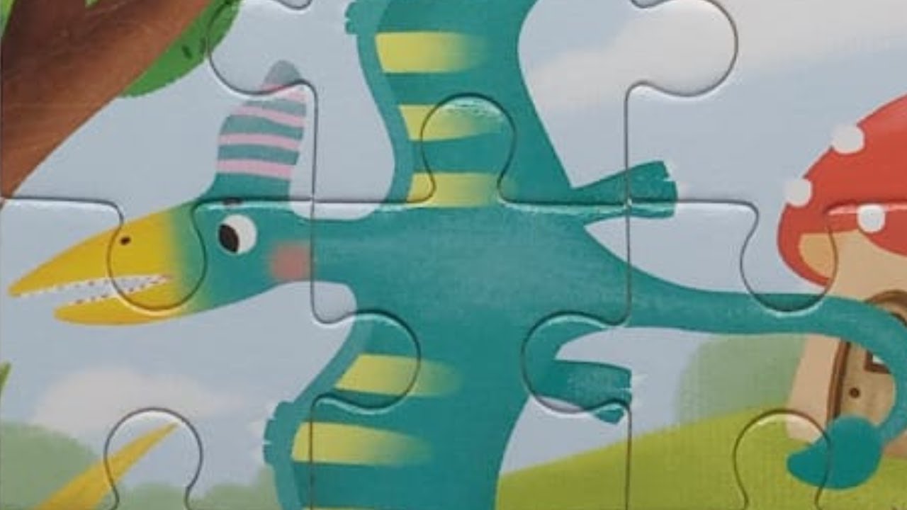 Pterosaur I Putting Together Wooden Dinosaur Puzzle I Puzzle Dazzle ...