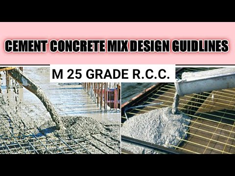 Reinforcment Cement Concrete M 25 Grade mix Design | Cement Concrete ...