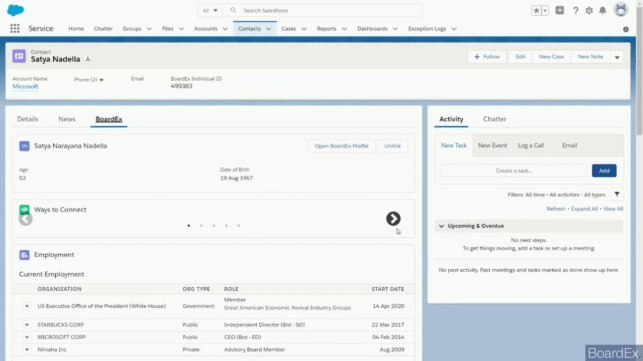 BoardEx Salesforce App - YouTube