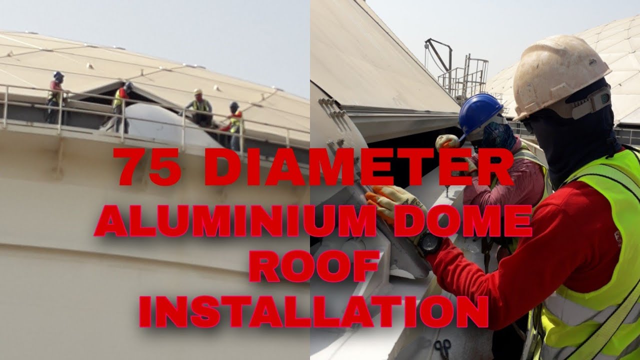 ALUMINIUM DOME ROOF INSTALLATION | PANEL BIRD SCREEN+ PLASHING PANEL ...