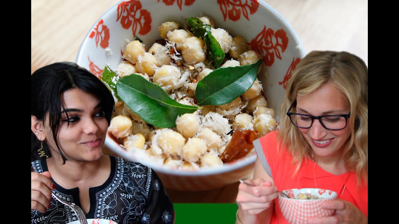 Healthy Indian snack recipe: How to make sundal (chickpeas with coconut ...