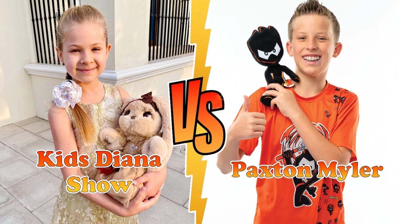 Paxton Myler (Ninja Kids Tv) VS Kids Diana Show Stunning Transformation ...