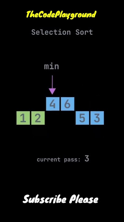 Selection Sort Explained in 10 Seconds 🧠 | #algorithm #coding #shorts - YouTube