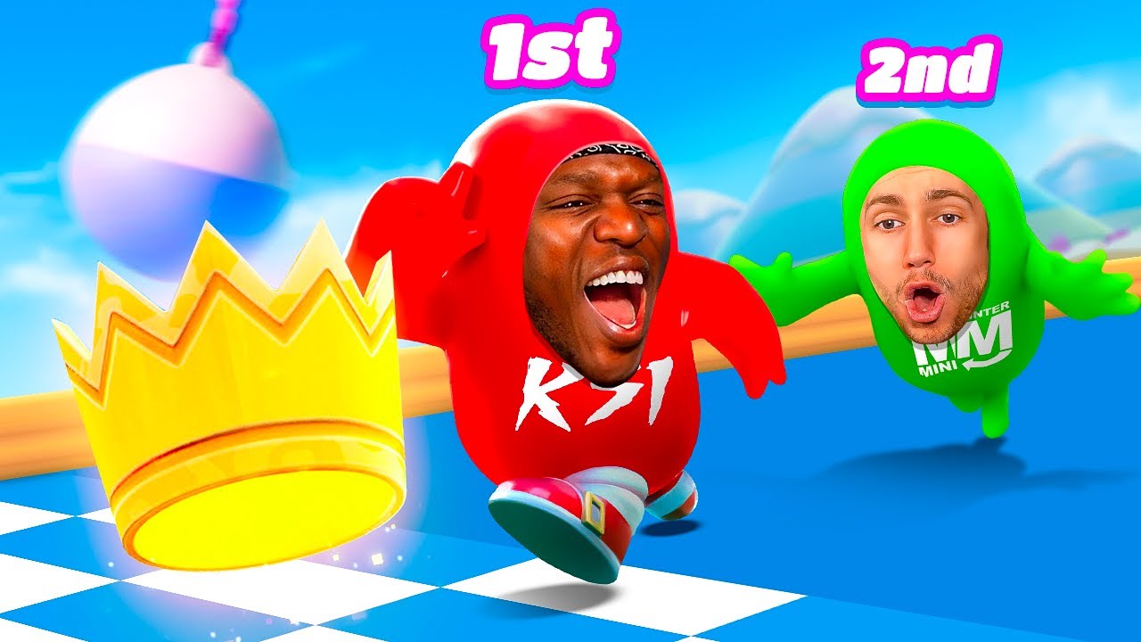 KSI IS BETTER THAN ME ON FALL GUYS... - YouTube