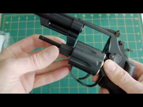 LaZouche Custom airsoft TM S&W M19 gas revolver review - YouTube