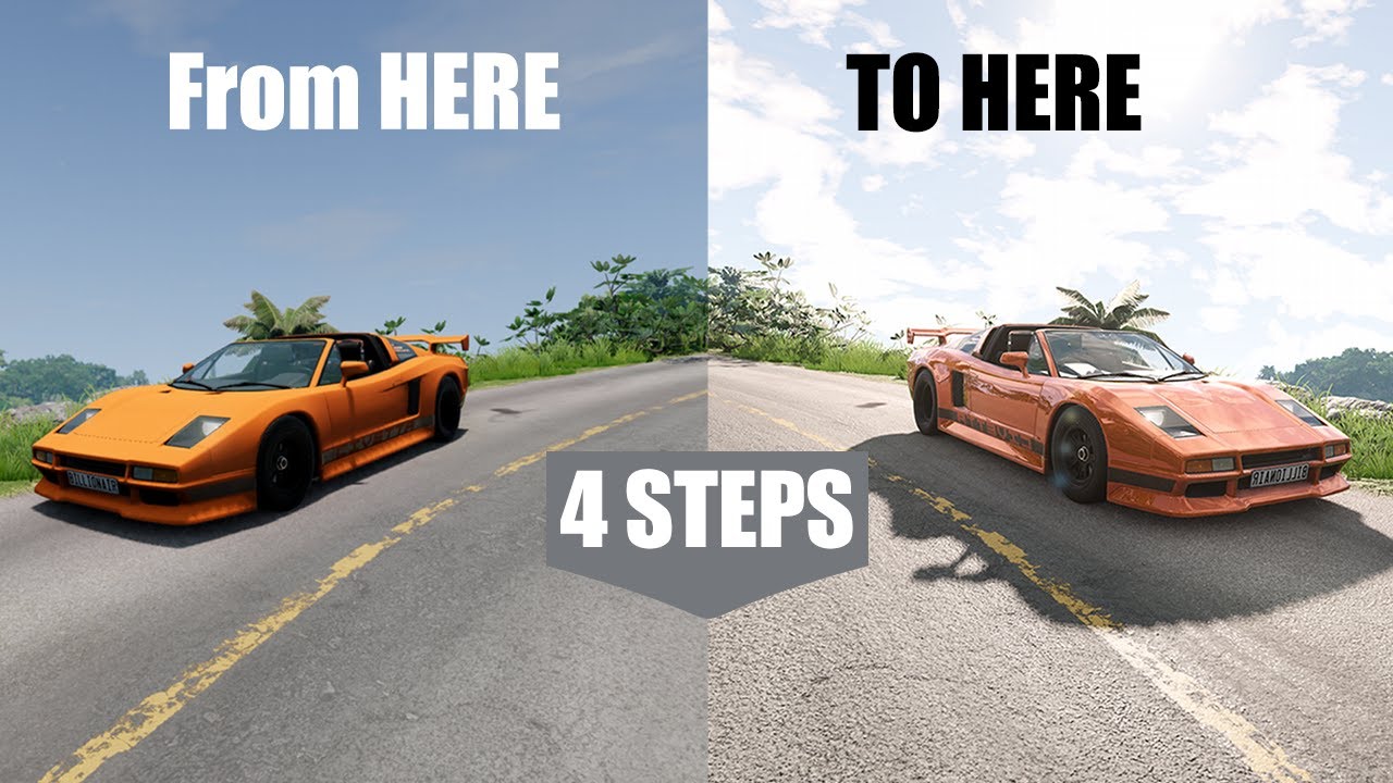 4 Step Guide to BeamNG Drive Graphics - YouTube