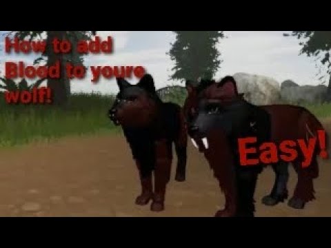 How to add blood to youre wolf in A Wolves Pack! - YouTube