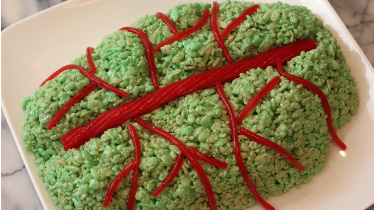 Zombie Brain Halloween Rice Krispie Treats | Easy Halloween Recipes ...