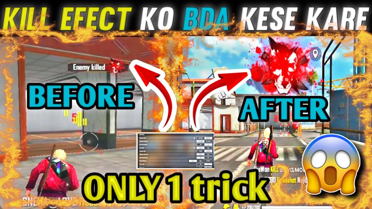 How to change Kill EFECT। Kill ka efect कैसे change kare। Control ...