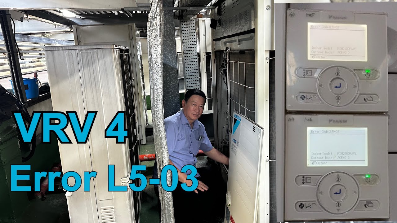 Error L5-03 [ VRV4 ] air conditioner troubleshooting - YouTube