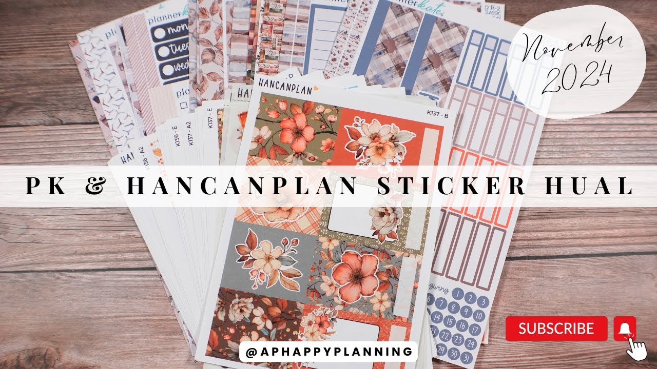 November’s Sticker Haul | Ft. Planner Kate & HanCanPlan Sticker Kits ...