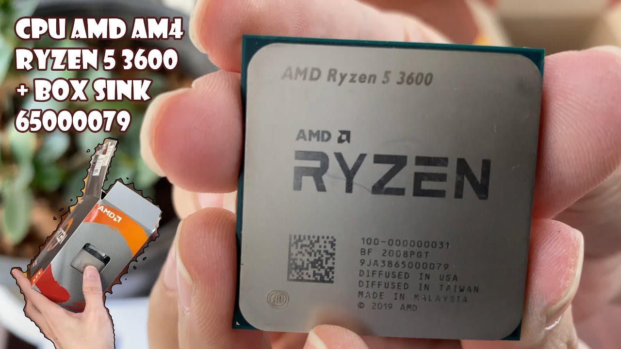 Pack products CPU AMD AM4 RYZEN 5 3600 + BOX SINK - 65000079 - YouTube