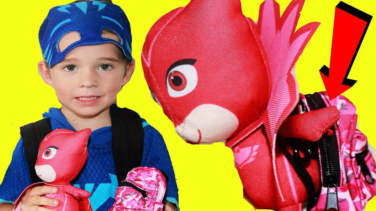 BACK TO SCHOOL Surprise Backpack with PJ Masks Ryan's World & Real ...