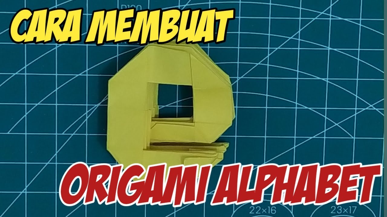 How To Make Origami Alphabet | Origami Alphabet "e" Versi Jo Nakashima ...