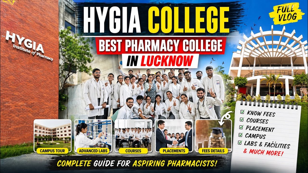 HYGIA COLLEGE BEST PHARMACY COLLEGE? 😳IN LUCKNOW? PART-2| Full College ...