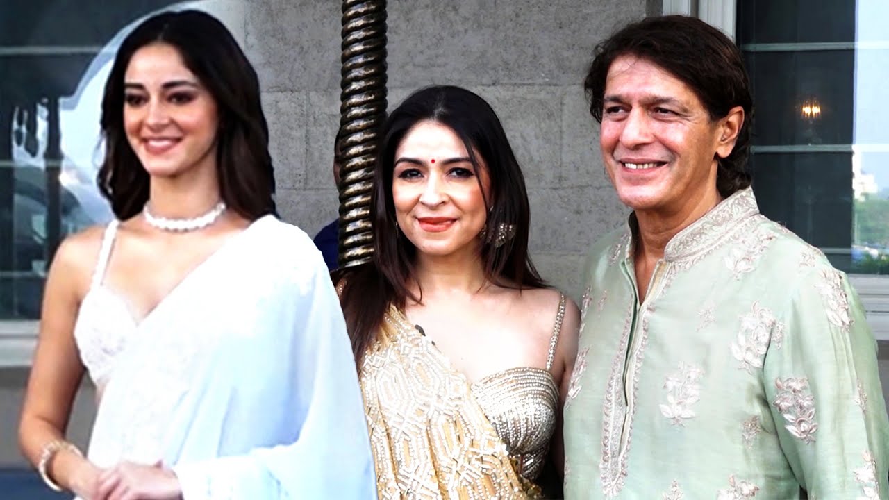 Chunky Panday Arrived With His Wife At Alanna's Wedding, Ananya Looked ...