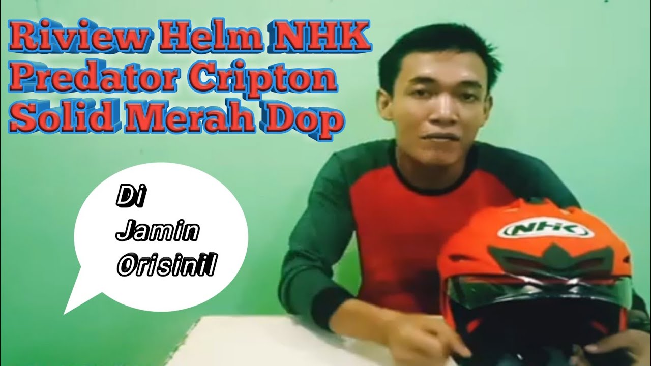 Helm Nhk Predator Crypton Solid Review - YouTube