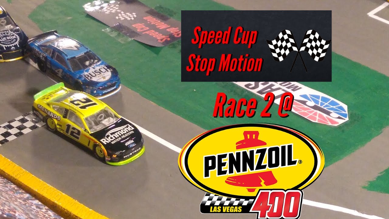 Speed Cup Stop Motion // S1 R2 // Las Vegas Motor Speedway [Nascar Stop ...