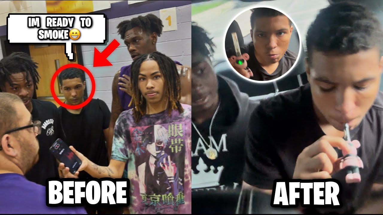 BASKETBALL PLAYER EXPOSED FOR HITTING A BLINKER & CUSSED OUT BY COACH ...