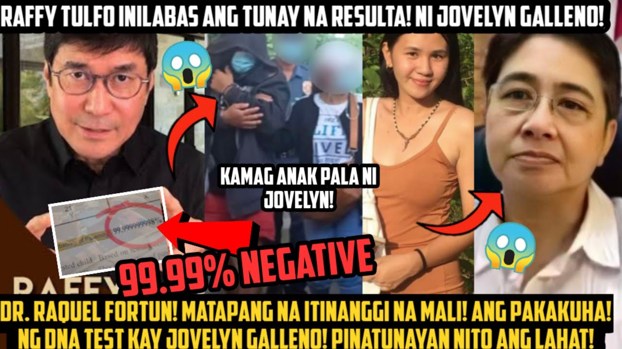 JOVELYN GALLENO! 99.99% AYON KAY DR. RAQUEL FORTUN! RAFFY TULFO ...