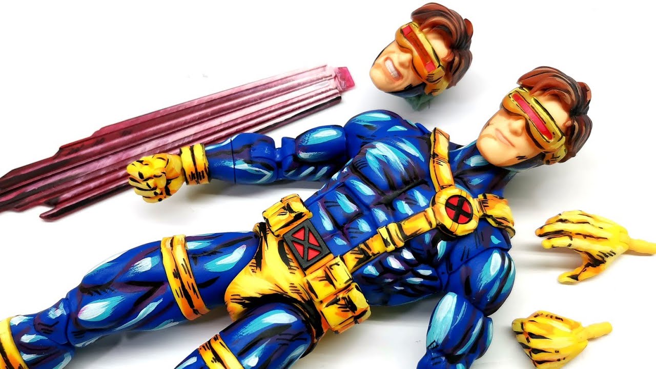 How to custom repaint: Cyclops action figure. Marvel Legends. X-Men 97 ...