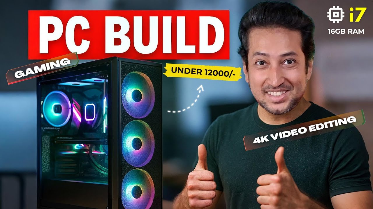 Intel Core i7 GAMING PC in just 12000 🔥 Cheapest GAMING PC BUILD Under ₹15,000/- UNDER 15k PC ...