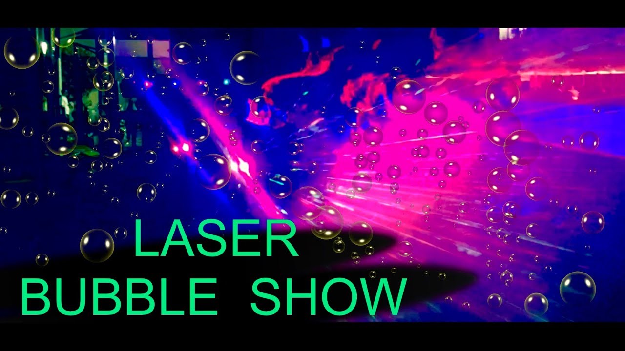 Outdoor Laser Bubble Show - YouTube