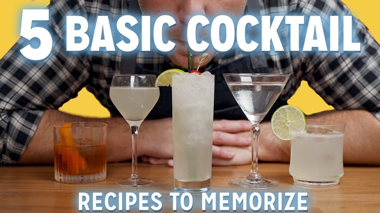 5 simple cocktails you should memorize - YouTube