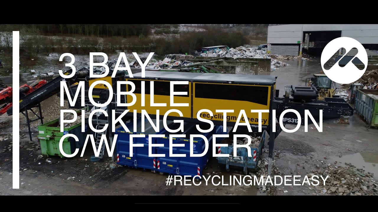 Mobile Picking Station 3 Bay processing C&D Waste with a Terex Finlay ...