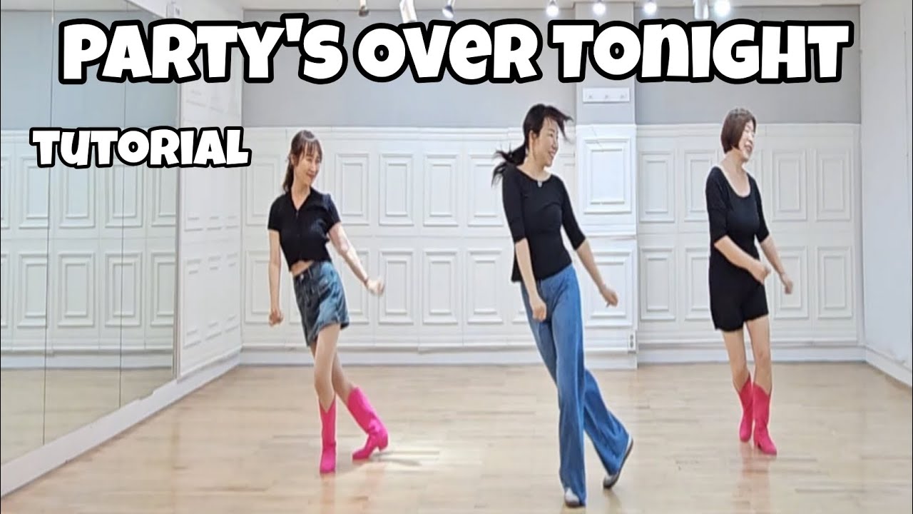 Party's Over Tonight - Line Dance (Tutorial) - YouTube