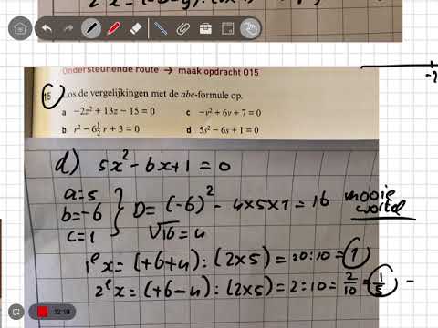3 havo 4.2 De abc-formule - YouTube