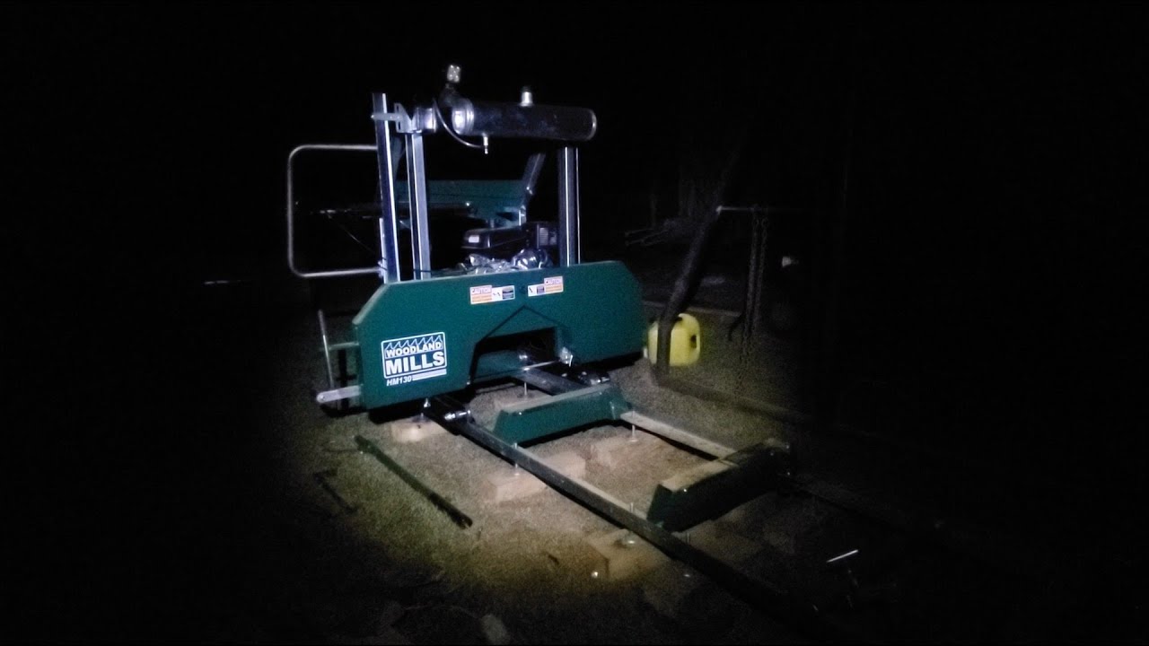 First cutt on my woodland mills hm130 - YouTube