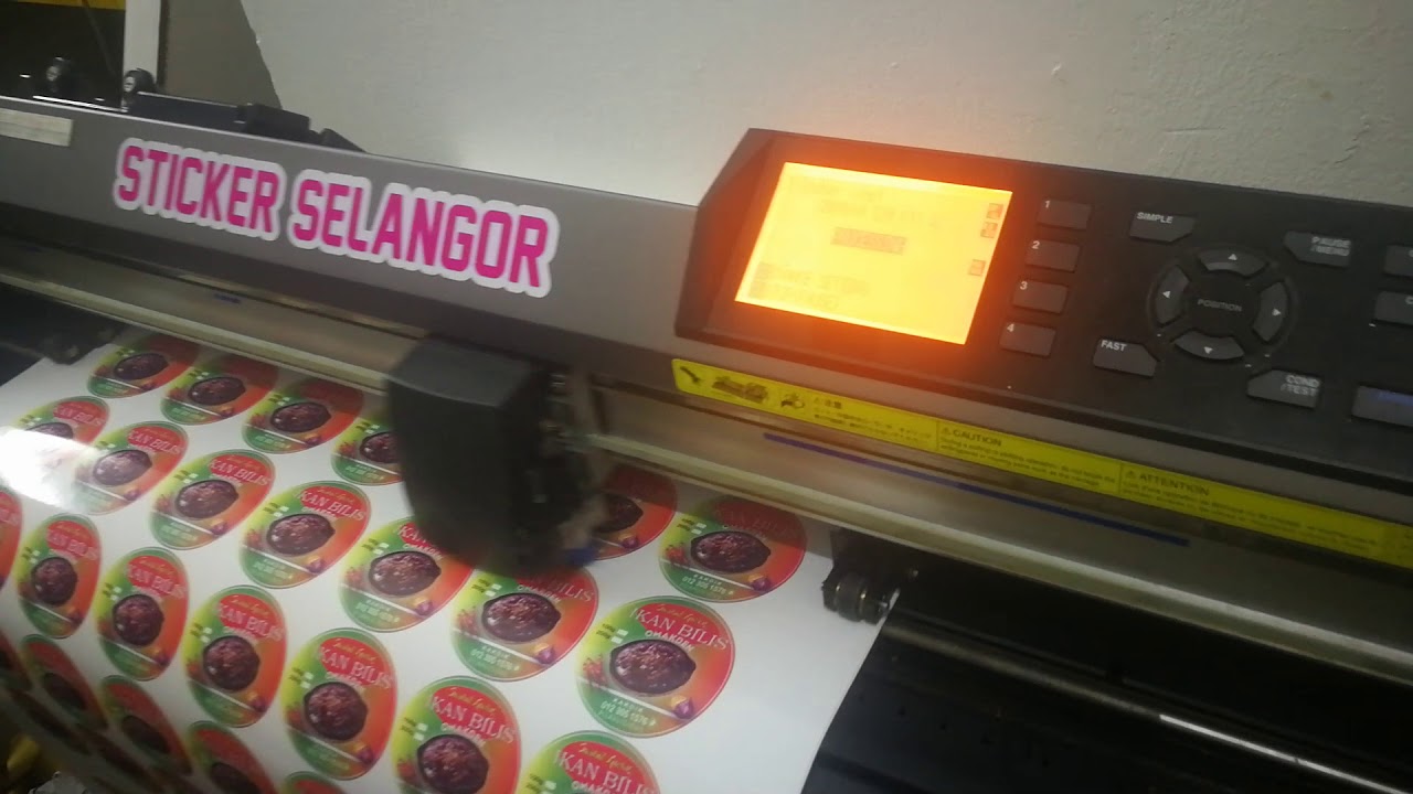 Graphtec ce6000 60 cutting plotter - orajet pvc white sticker - YouTube