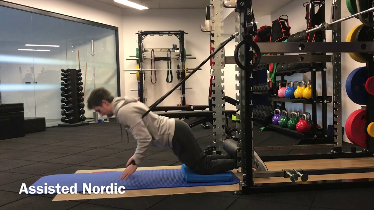 Assisted Nordic Hamstring - YouTube