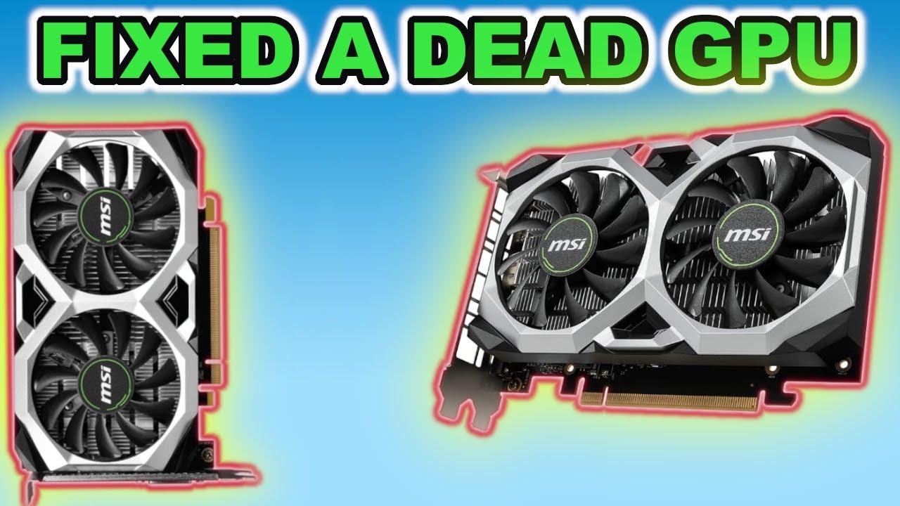 How to deep clean a GPU - YouTube