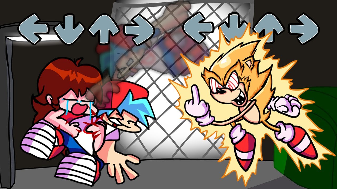 FNF Goodbye World V.S super sonic (Goodbye World Boyfriend Dies VS ...