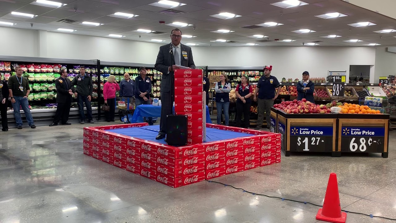 Walmart grand reopening ceremony - YouTube