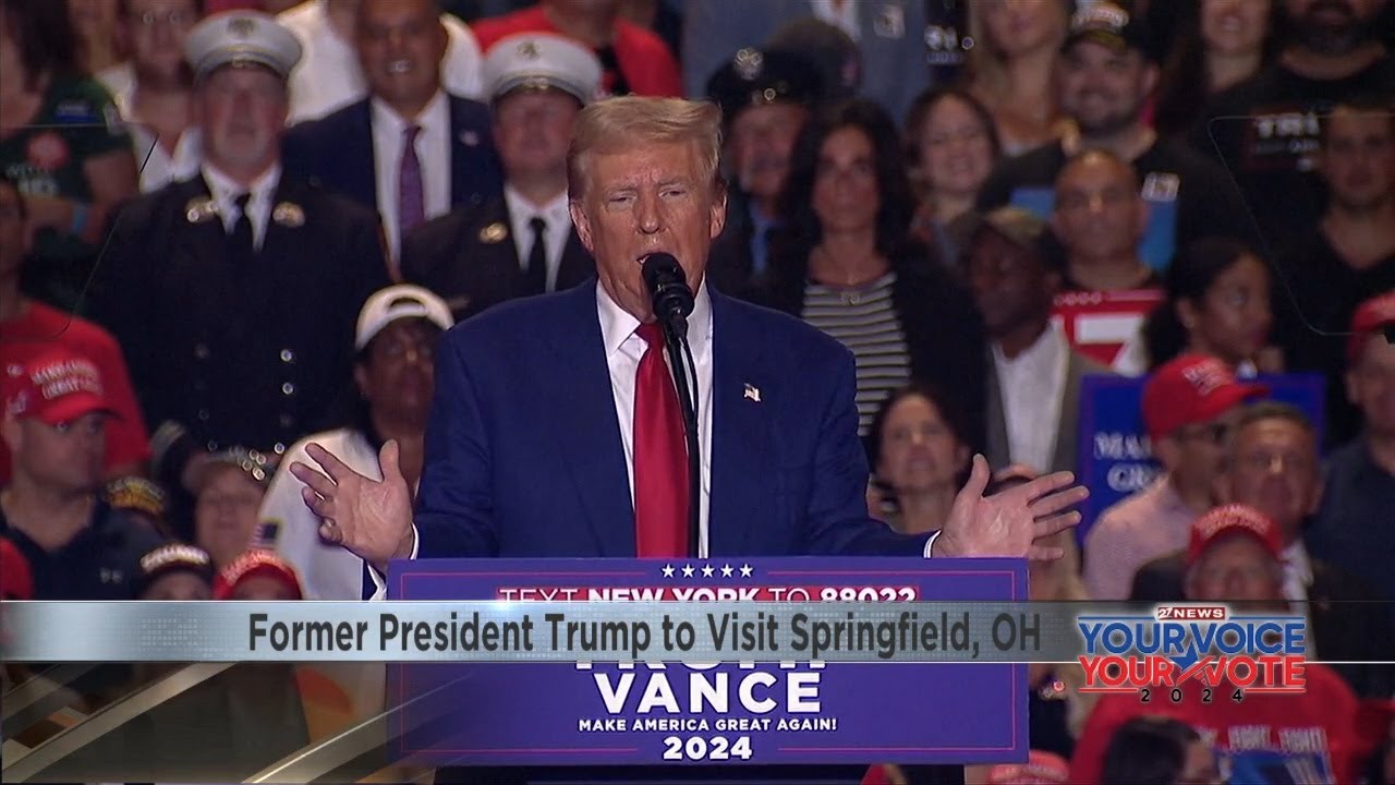 Former President Trump to visit Springfield, Ohio - YouTube