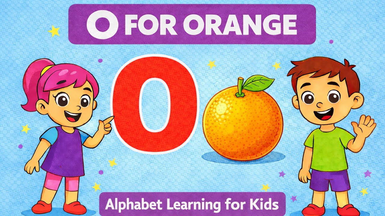 O for Orange 🍊 | Alphabet Learning for Kids | Mimi & Smart Kid - YouTube