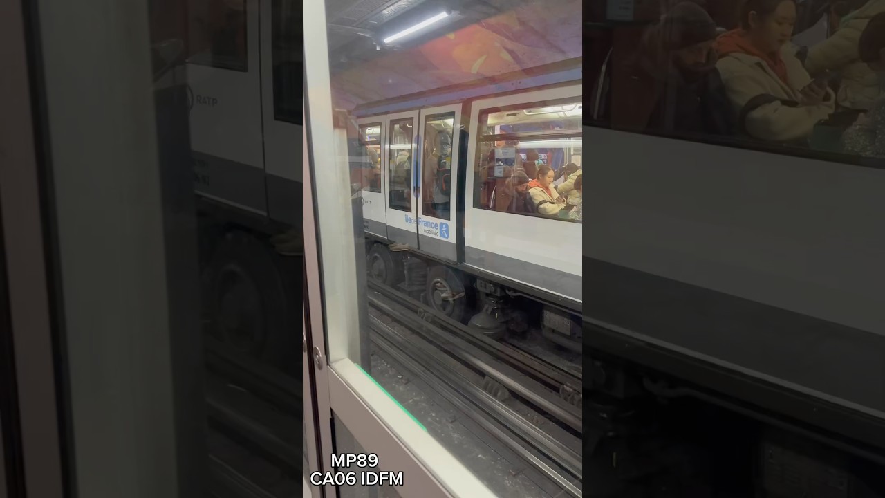 M4 Départ du MP89CA N°06 IDFM Châtelet #idfm #metro #mp89ca #ratp # ...
