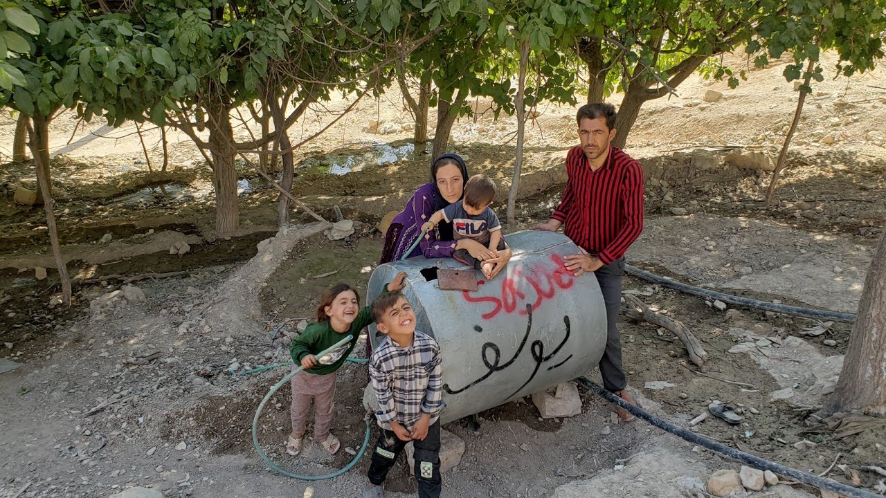Carrying a water tank to prevent water wastage, Making chairs for the ...