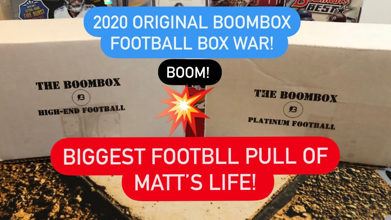 Boom! The Original Boombox Football October Box War! ** Matt's BIGGEST ...