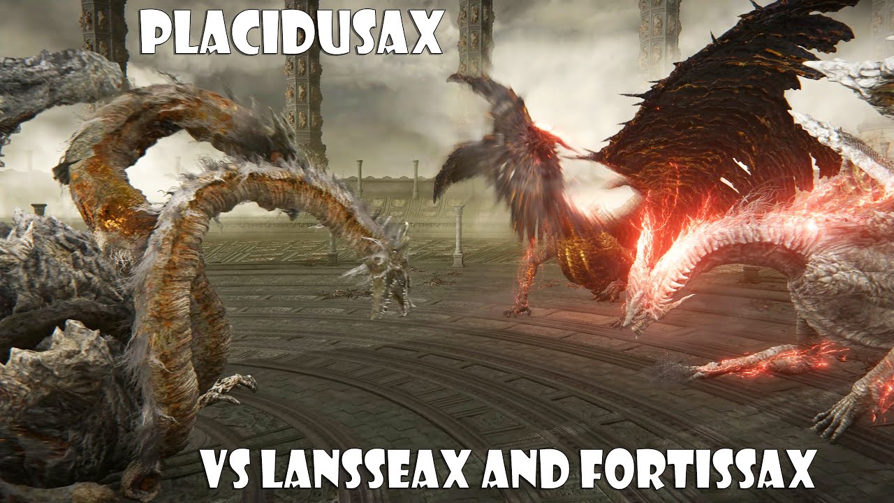 Placidusax Vs Lansseax and Fortissax (2 VS 1 BOSS VS BOSS BATTLE ...