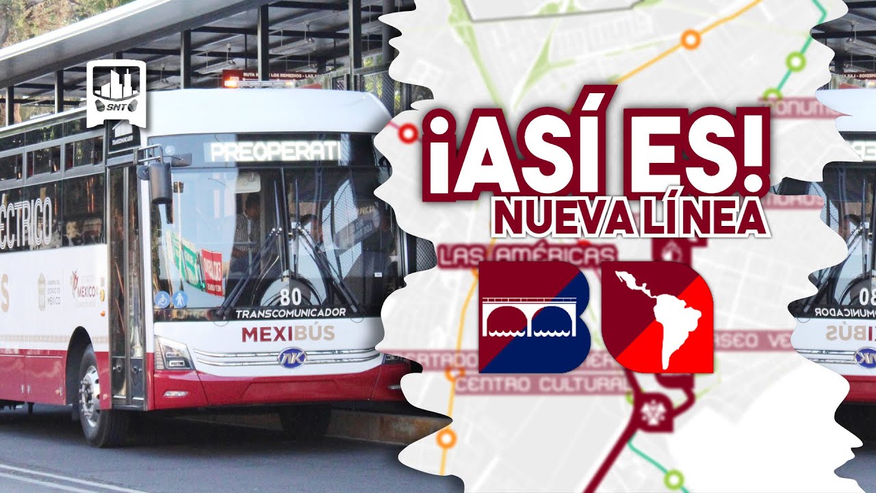 ¡ASÍ es la NUEVA LÍNEA del MEXIBÚS para ECATEPEC! Río de los Remedios ...
